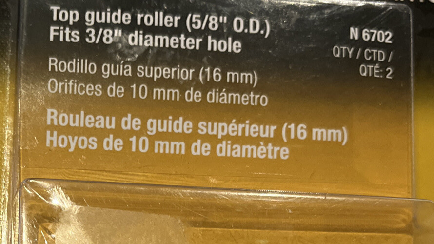 Prime-Line Bi-Folding Door Replacement Hardware Top Roller Guide N-6702 ...