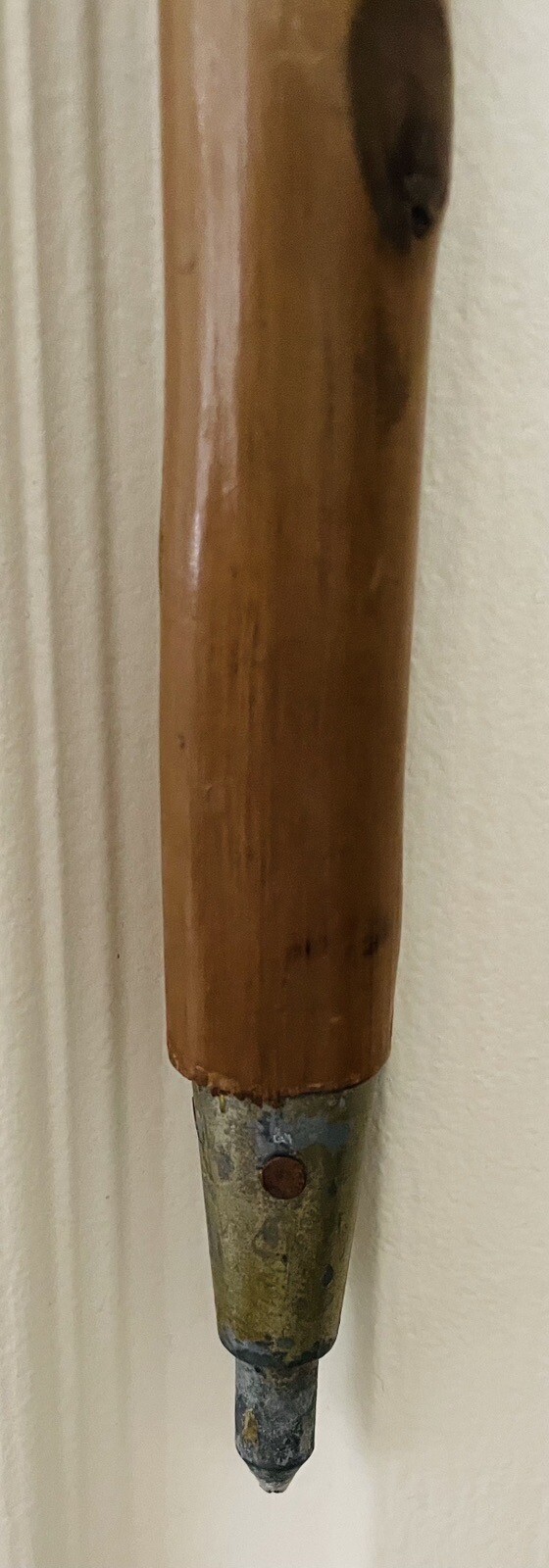 Vintage German Wood Cane Walking Stick with 12 Badges - Gem