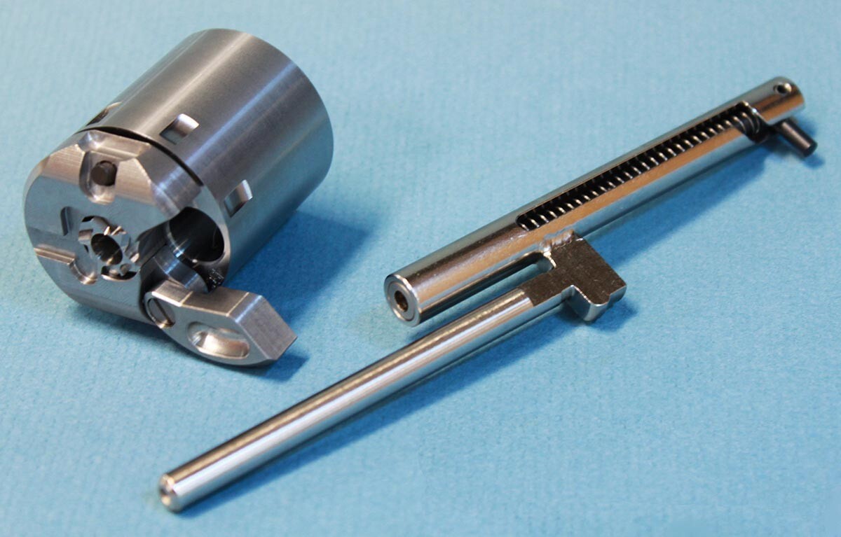 Kirst 1858 gaited Conversion Cylinder for Uberti 44 Cal. to .45 ACP w ...