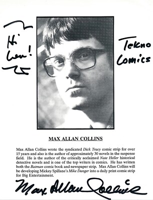 Max Allan Collins- Signed B&W Photograph | eBay