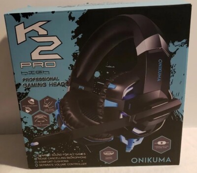 K2 PRO Professional Gaming Headset ONIKUMA Black / Blue | eBay
