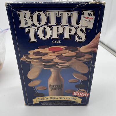 Bottle Topps Parker Brother`s Game Stack` Em High Stack` Em Wide Real ...