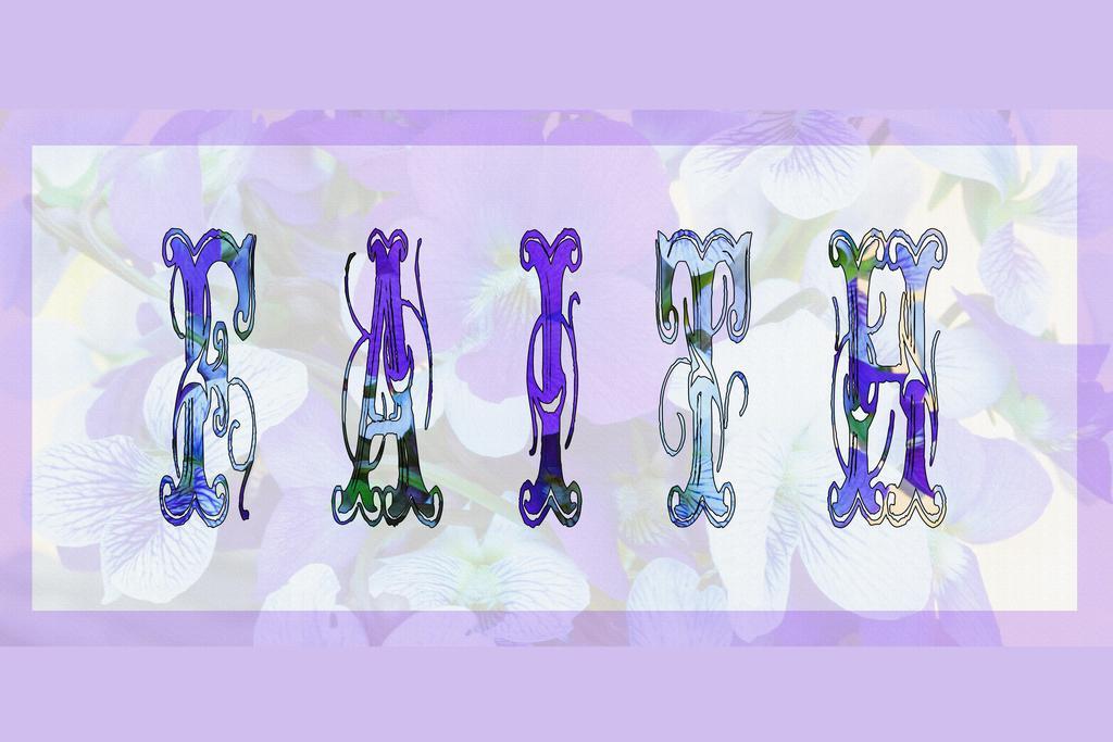 Faith Purple Violet Inspirational Cool Wall Decor Art Print Poster ...
