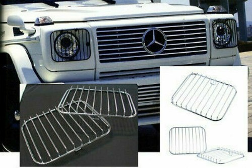 For Mercedes W463 W461 W460 G550 G500 G65 G63 Head Lamp Light Guard ...