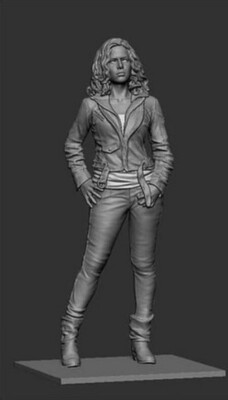 Unpainted 1/24 Sexy Letty Ortiz Car Girl Resin Figure Model Kit ...