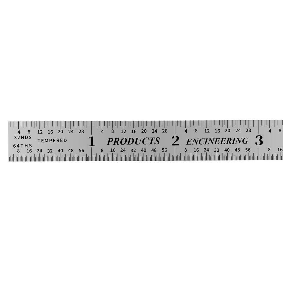 Flexible 6" 3R Stainless Steel Ruler Machinist Metal Ruler Scale with ...