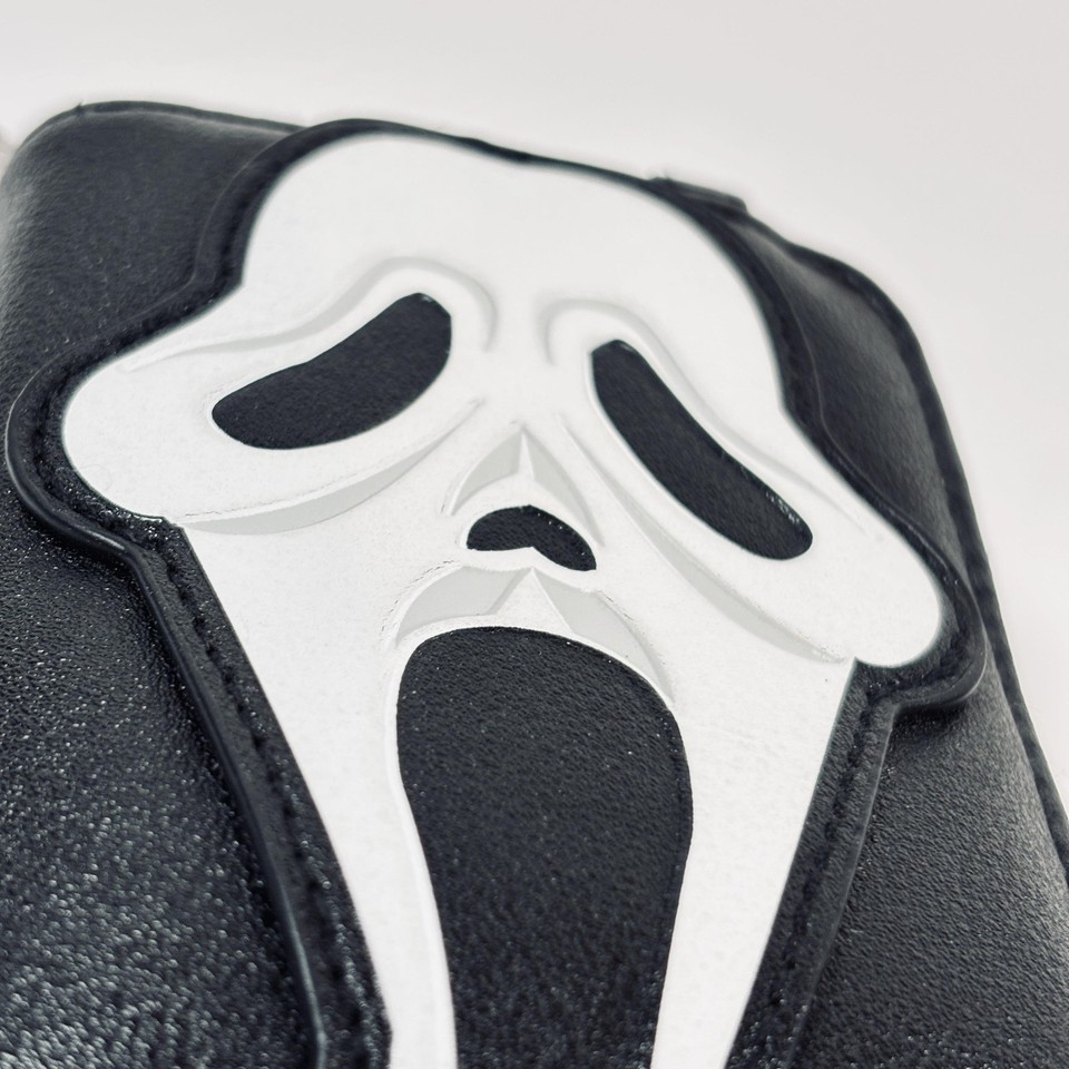 Ghost Face Lives Wallet Card Holder Black Scream Mask Horror Keychain ...
