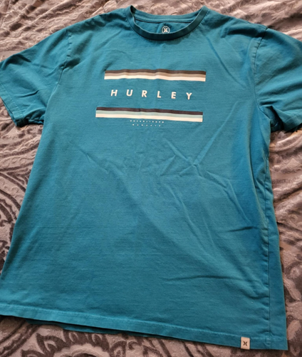 "HURLEY" BRAND MEN'S MEDIUM VIBRANT BLUE SHARP LOOKING T SHIIRT (C43 ...