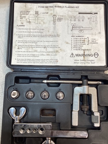 Mastercool 71100 ISO Metric Bubble Flaring Tool Set | eBay