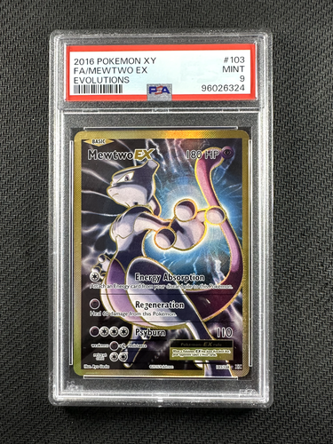 Pokemon Card PSA 9 Mint Mewtwo EX XY Evolutions 2016 Holo 103/108 | eBay