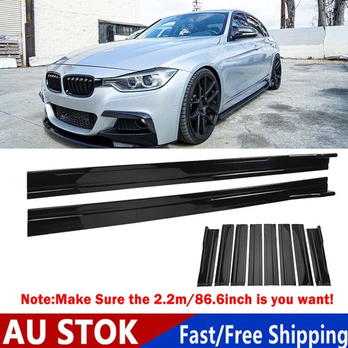 86.6" Black Side Skirt Extension Panels For E90 E92 E93 325i 335i 320i ...