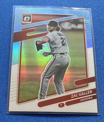 2021 Donruss Optic Carolina Blue & White #149 Zac Gallen Arizona ...