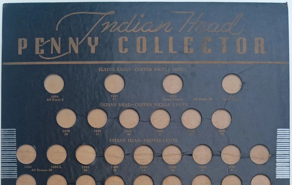 1935 J.K. Post Whitman 1856-1909 Indian Head Penny Cent Collector 354 ...