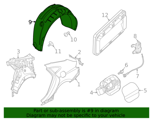 Genuine Hyundai Wheelhouse Liner 86821-L1000 | eBay