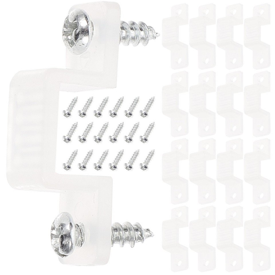 100 Pcs Led Light Clips Silicone Bracket Strip Light Mounting Clips For ...