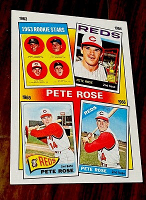 1986 Topps # 2 The Pete Rose Years: 1963-1966 Cincinnati Reds | eBay