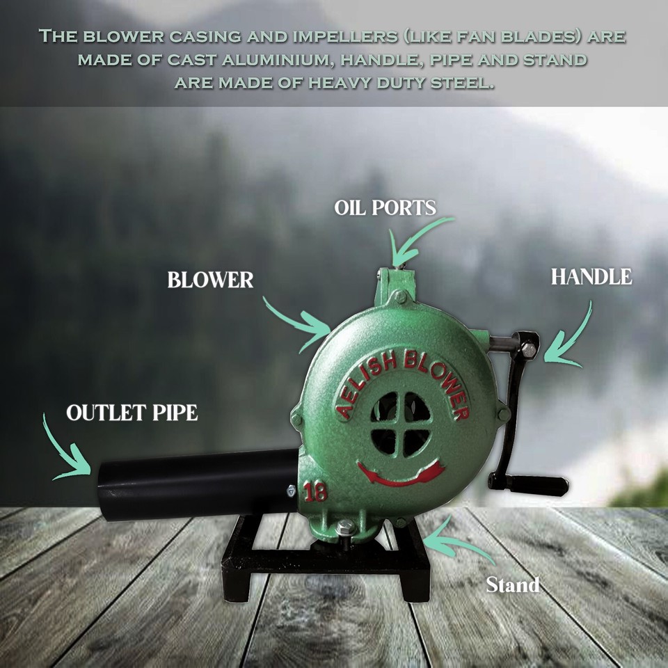 Manual Hand Blower - Mini Hand Crank Blacksmith Forge Blower, Manual ...