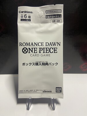 One Piece Box Promotion Pack OP-01 Romance Dawn TCG Sealed Card Booster ...