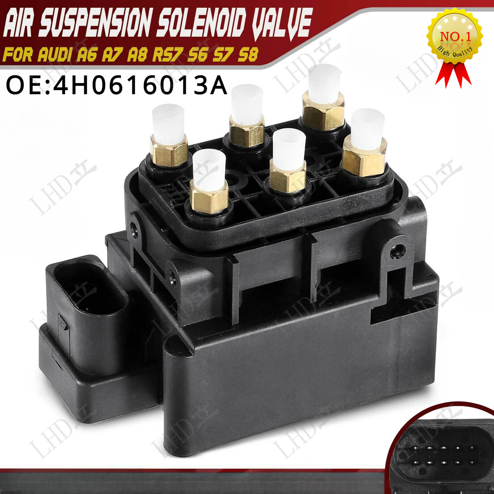 1 Pc Air Suspension Solenoid Valve For Audi A8 D4 4H A6 S6 A7 S7 RS7 ...
