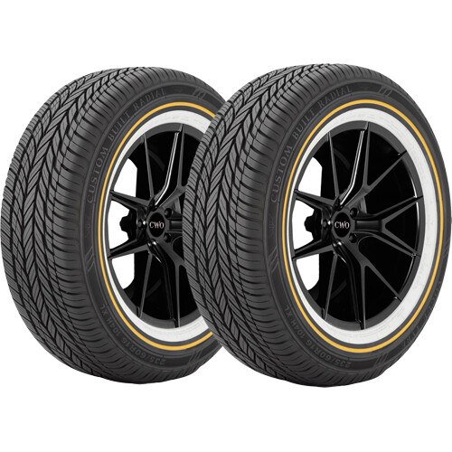 (QTY 2) 215/65R15 Vogue Custom Built Radial 100H XL Gold/White Tires | eBay