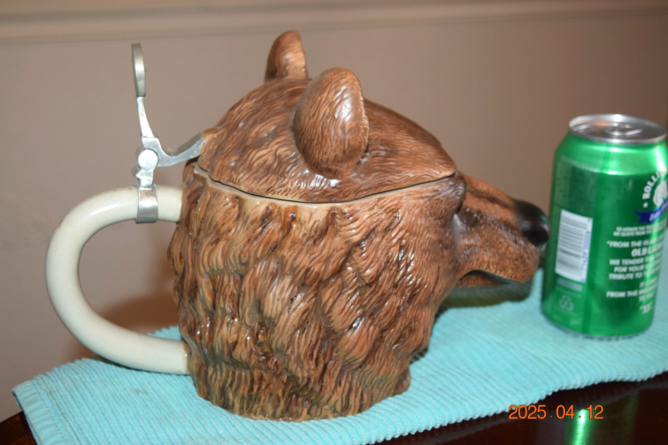 Collectible Budweiser Grizzly Bear Character Beer Stein, CS622 Limited Ed., Mint | eBay