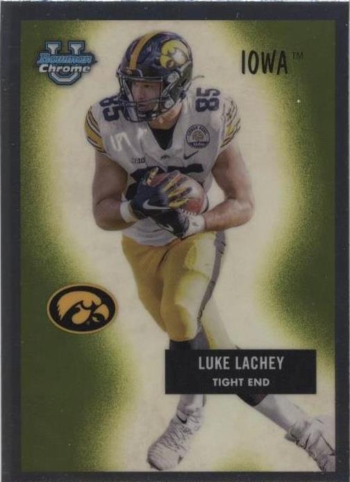 2024 Bowman University Chrome - 1955 Bowman Football Luke Lachey #55B ...