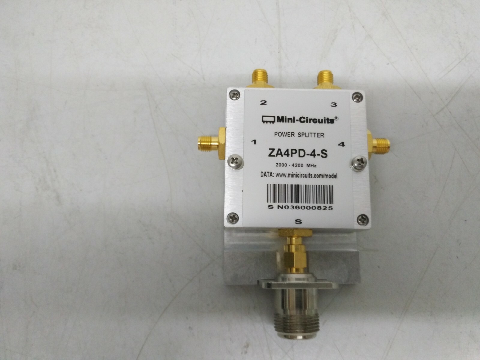 Power Splitter, Mini-Circuit ZA4PD-4-S+, 2-4.2 GHz,50Ω 4 Ways DC Pass ...