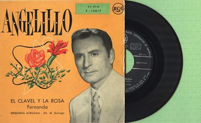 ANGELILLO / El Clavel Y La Rosa, Fernanda / RCA 3-14017 Pres Spain 1957 ...