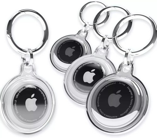 4 Pack Airtag Keychain Waterproof, Air Tag Holder for Apple Airtag GPS ...