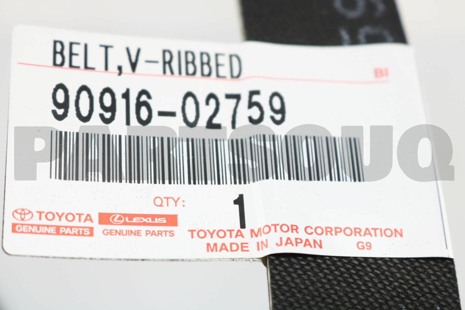 9091602759 Genuine Toyota BELT V-RIBBED 90916-02759 | eBay