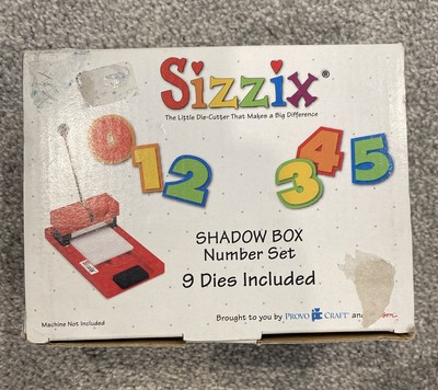 Sizzix Medium Blue Original Dies ~ SHADOWBOX NUMBERS ~ Lot 0-9 ...