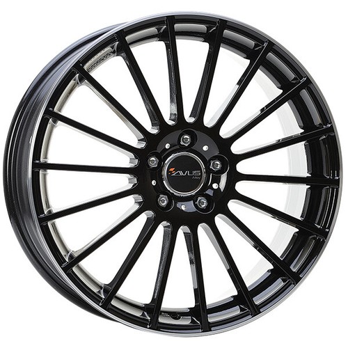 JANTES ROUES AVUS AC-M03 POUR ALFA ROMEO 146 7X17 4X100 BLACK POLISHED ...