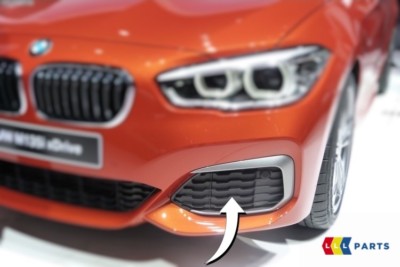 BMW NEW M1 SERIES F20 F21 LCI FRONT BUMPER FOG LIGHT GRILL COVER LEFT N ...