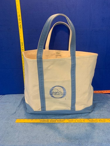 LL Bean Large Boat and Tote Bag HAS MONOGRAM ON 1 SIDE | eBay