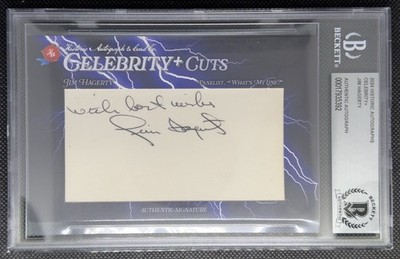 2024 Historic Autographs Celebrity+ Jim Hagerty Cut Auto 1/3 Beckett ...