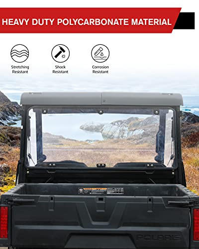 Rear Windshield Back Window for 2015-2023 Polaris Ranger Midsize 500 ...