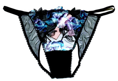 Med. NWT Victoria's Secret peekaboo string bikini panty 2025 $29.95 tag ...