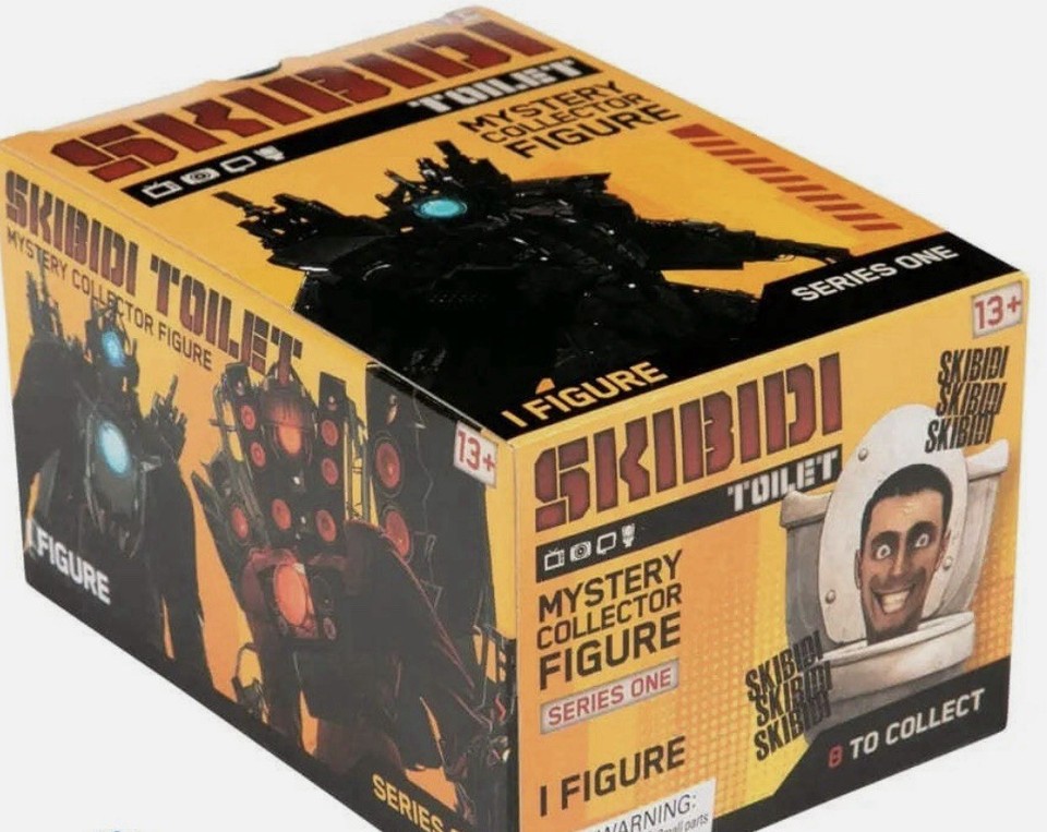 Skibidi Toilet Mystery Figures Series 1 x 9 and Collectors Display Box ...