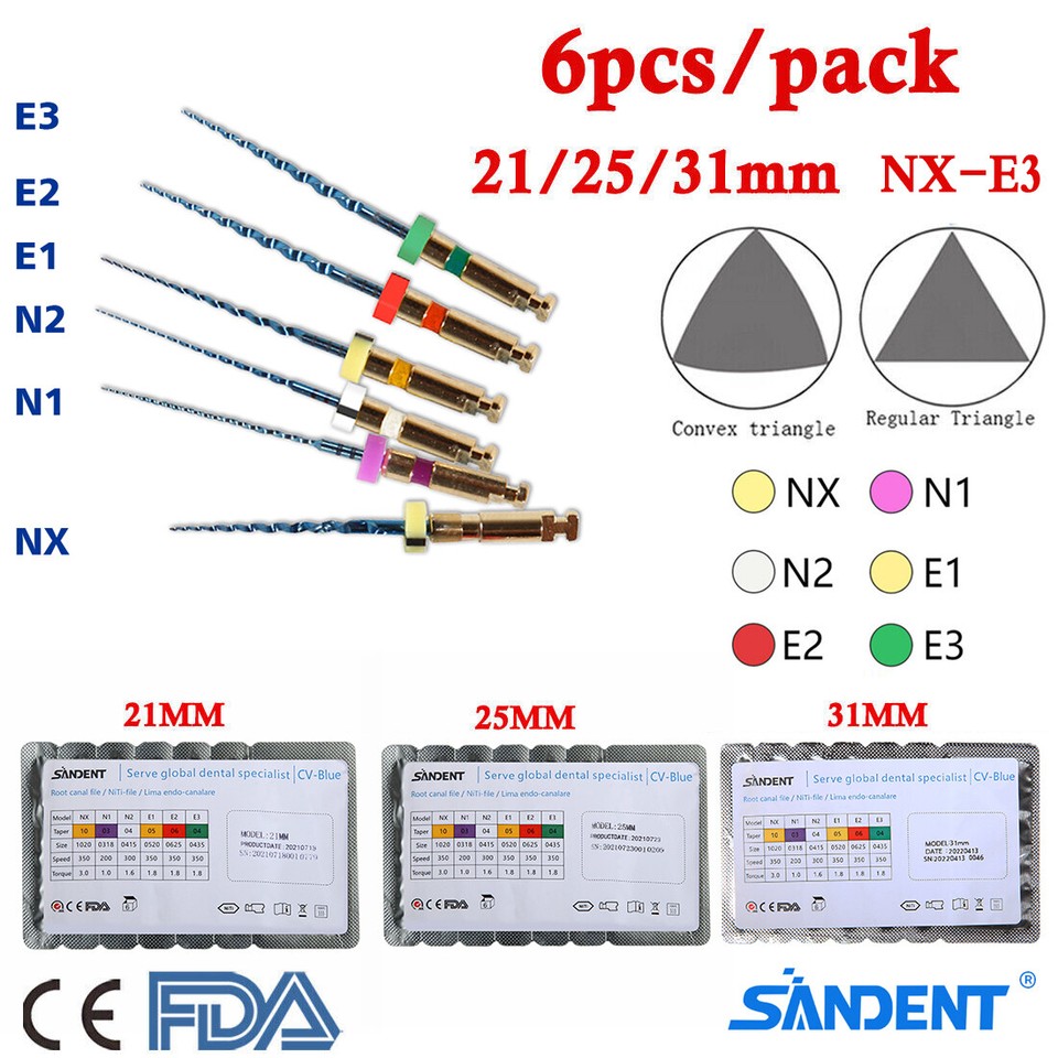 SANDENT Dental Endo Rotary Files NITI Endodontic Files | eBay