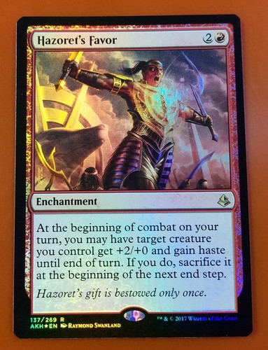 1x Hazoret's Favor | FOIL | Amonkhet | MTG Magic Cards | eBay