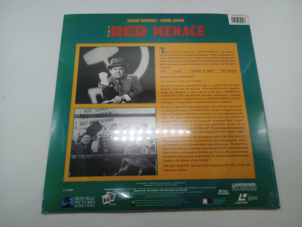 BRAND NEW SEALED The Red Menace Laser Disc | eBay