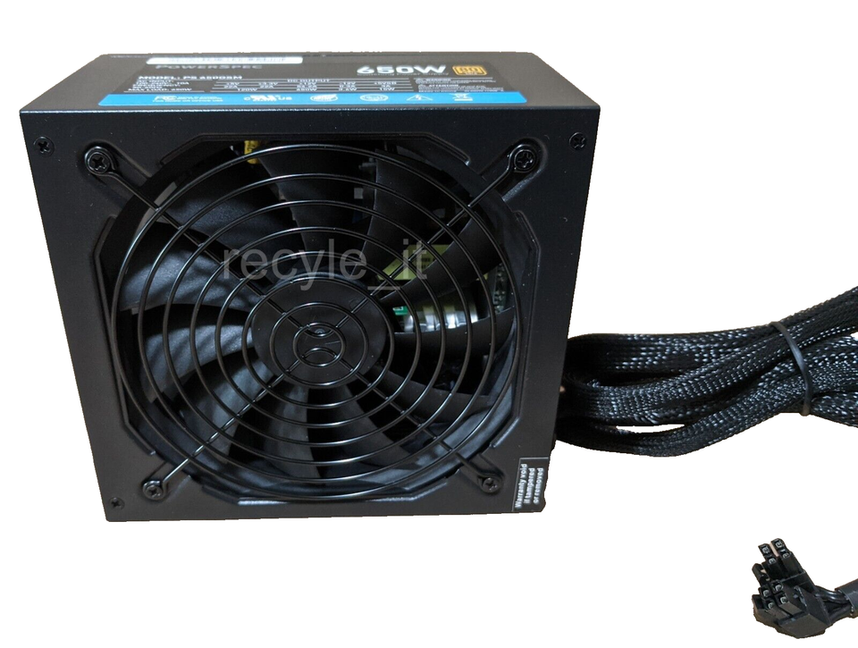PowerSpec PS650GSM 650W 80+ Gold ATX Power Supply, NATIVE only NO ...