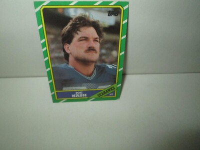 JOE NASH 1986 Topps Card #207 Boston College SEATTLE SEAHAWKS NT NM | eBay