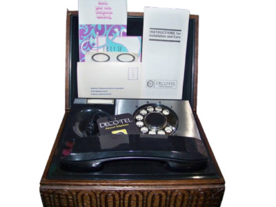 Deco-Tel Rotary Dial Personal Telephone Hidden Phone In Wood Box Tag ...