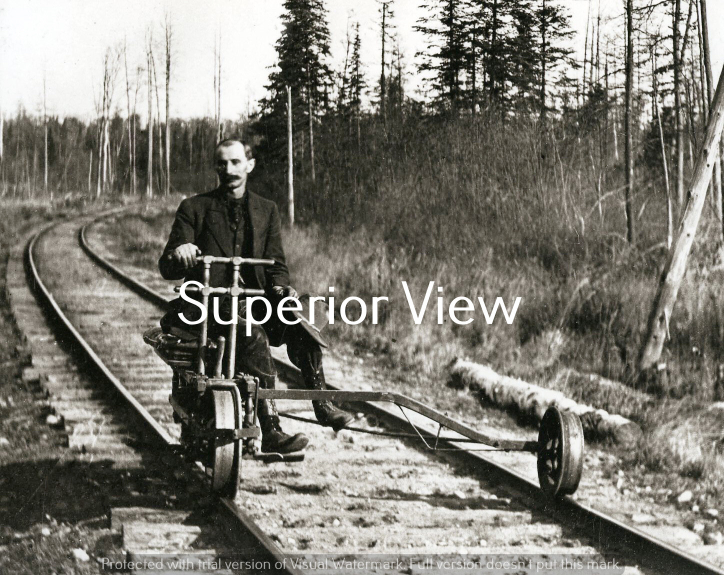 Old Time Railroad Handcar Railroad Track Hand Pump Car Vintage Hand Car ...