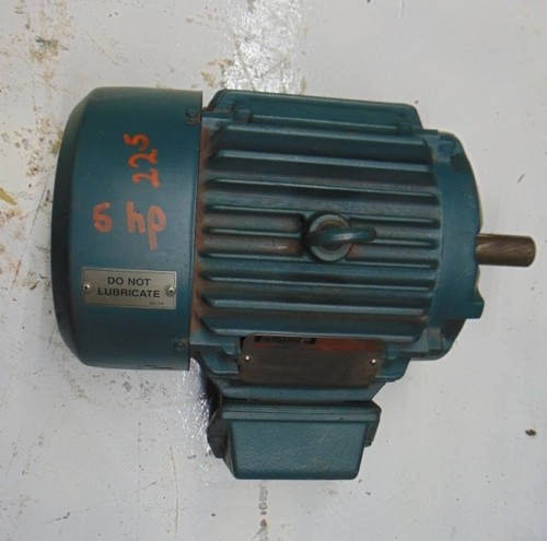 RELIANCE ELECTRIC AC MOTOR 7197033-001 L001 GJ, 5HP, 3505 RPM, FRAME ...