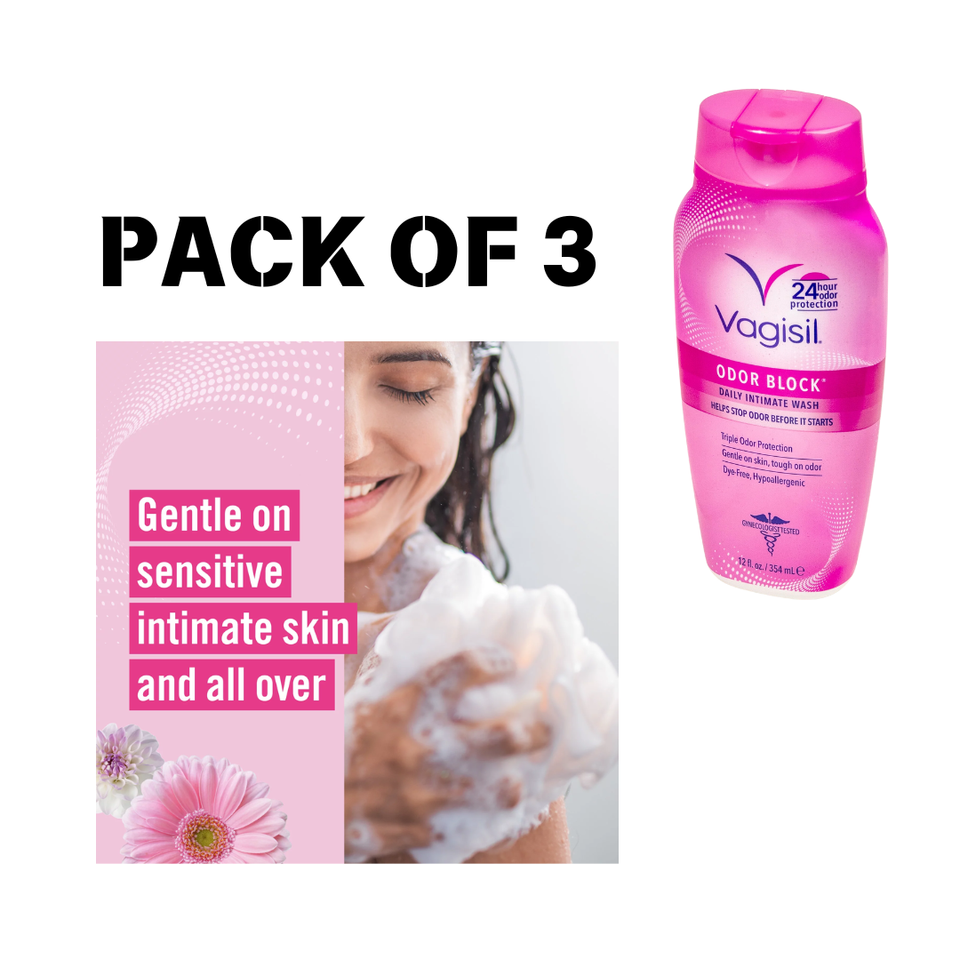 Vagisil Odor Block Daily Intimate Feminine Wash Gynecologist Tested 12 ...
