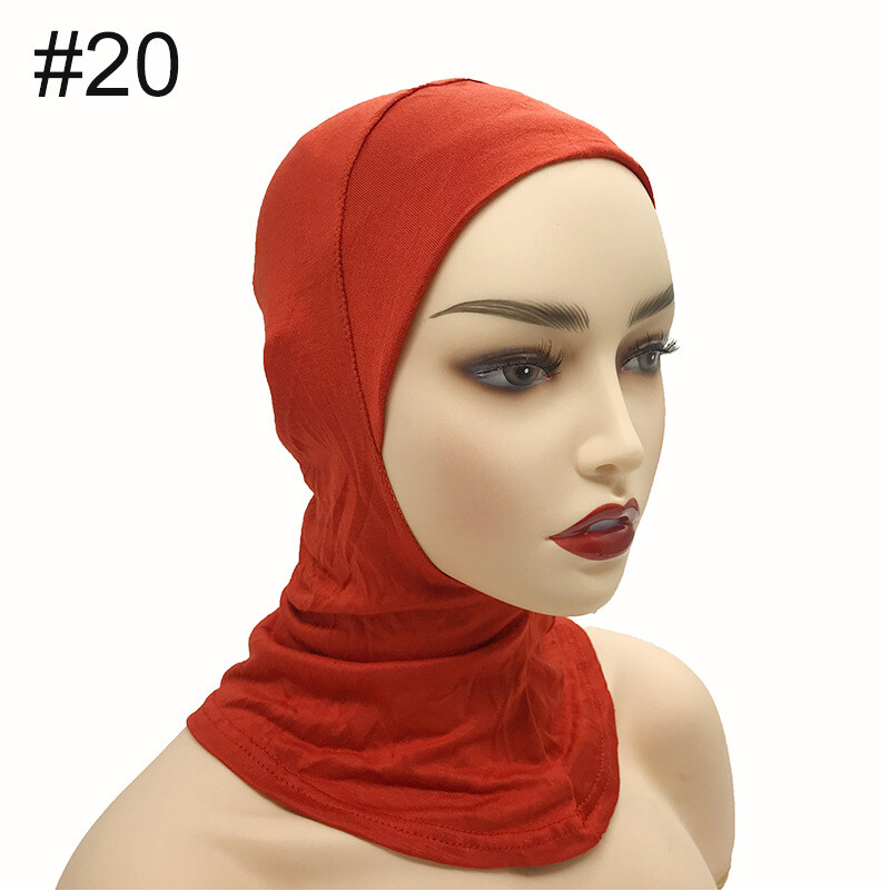 Women's Under Scarf Hat Cap Bone Bonnet Ninja Hijab Islamic Neck Covers ...