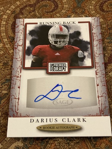 2021 SAGE Premier Draft Darius Clark ROOKIE AUTOGRAPH #A208 Panthers | eBay