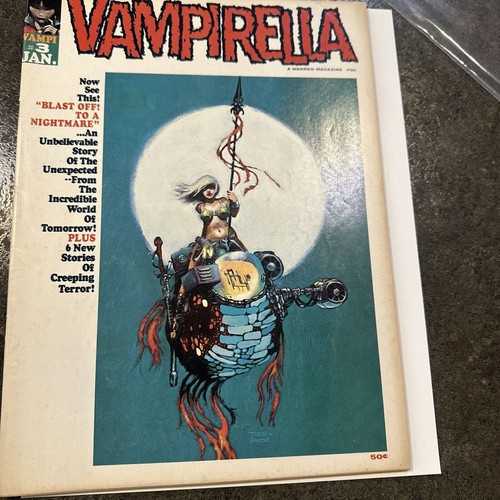 Vintage/Antique Vampirella #3 (Warren Magazine 1969) Classic Comic | eBay